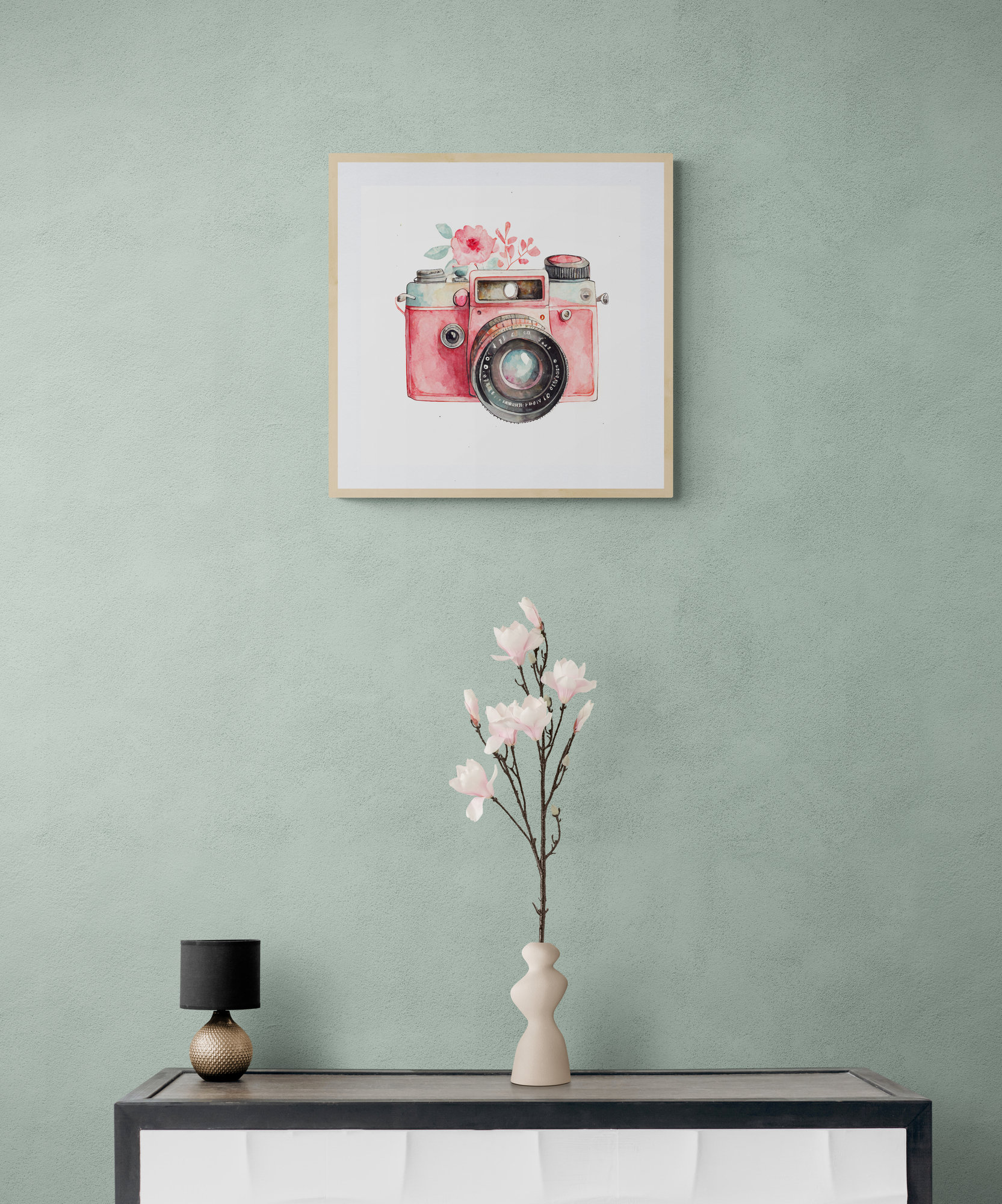 Camera Wall Art, Instrument Wall Art, Watercolor Wall Art, Camera ...
