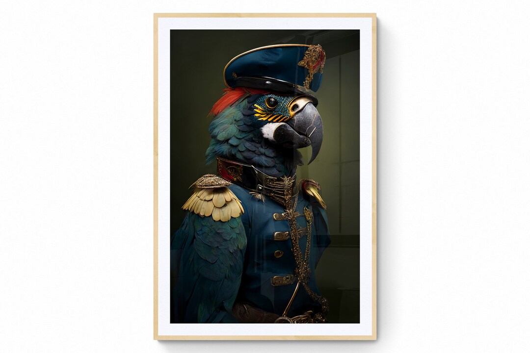 Parrot Wall Art, Parrot Wall Décor, Parrot Poster, Parrot Gift, Parrot ...