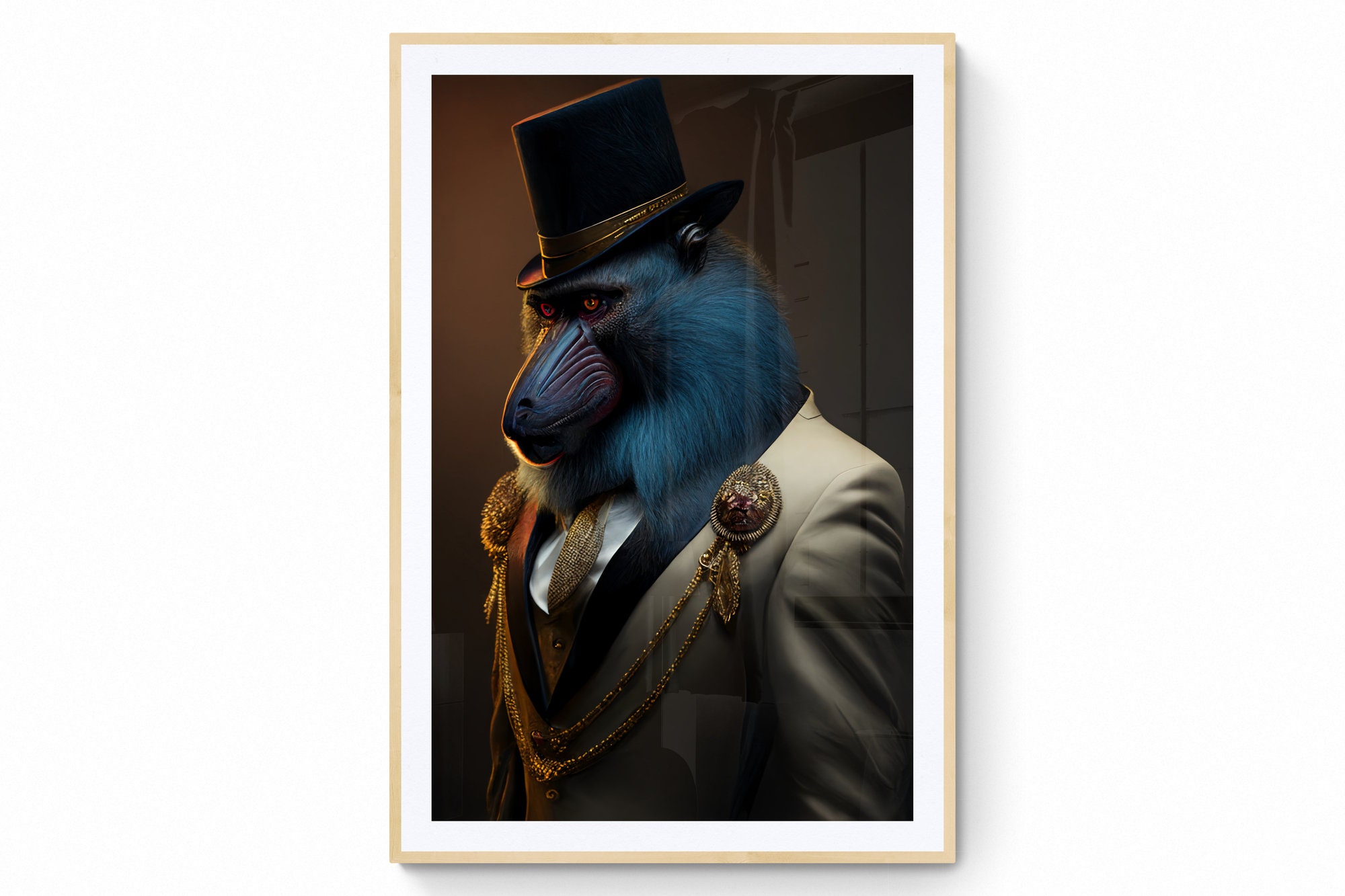 Mandrill Wall Art, Mandrill Wall Décor, Mandrill Poster, Mandrill Gift ...