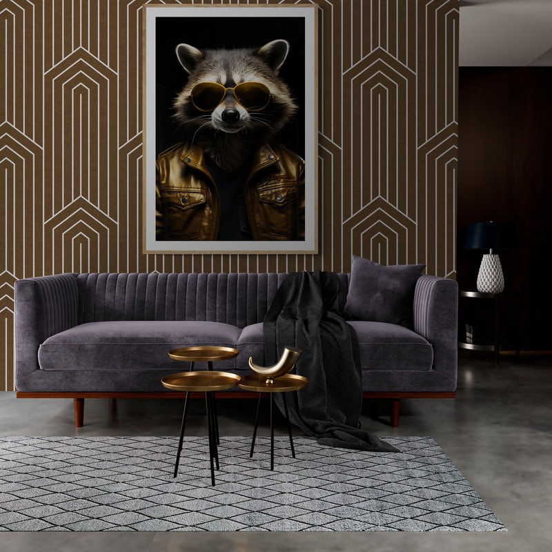 Raccoon Wall Art, Raccoon Wall Décor, Raccoon Poster, Raccoon Gift ...