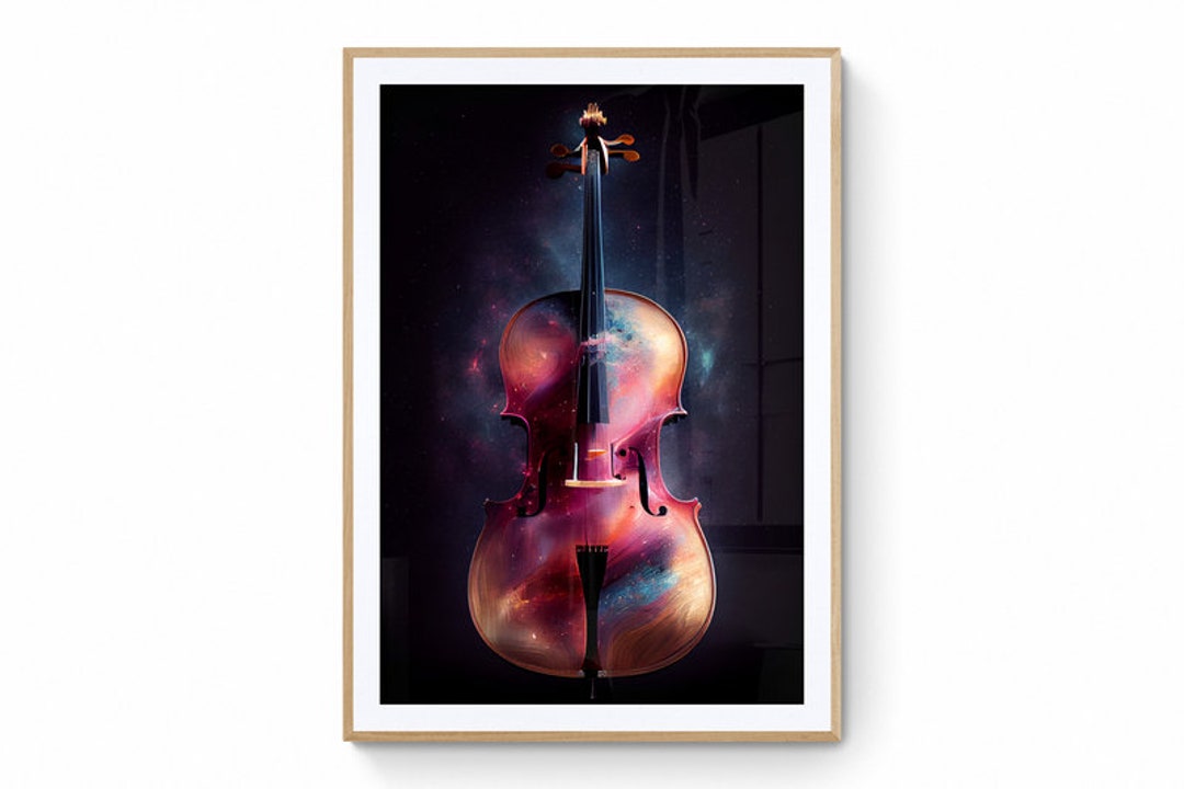 Cello Wall Art, Instrument Wall Art, Watercolor Wall Art, Cello Lovers ...