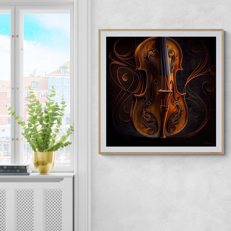 Cello Wall Art, Instrument Wall Art, Watercolor Wall Art, Cello Lovers ...