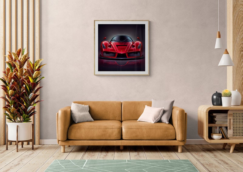 Ferrari Car Wall Art, Enzo Ferrari, Car Printable Art, Luxury Car ...