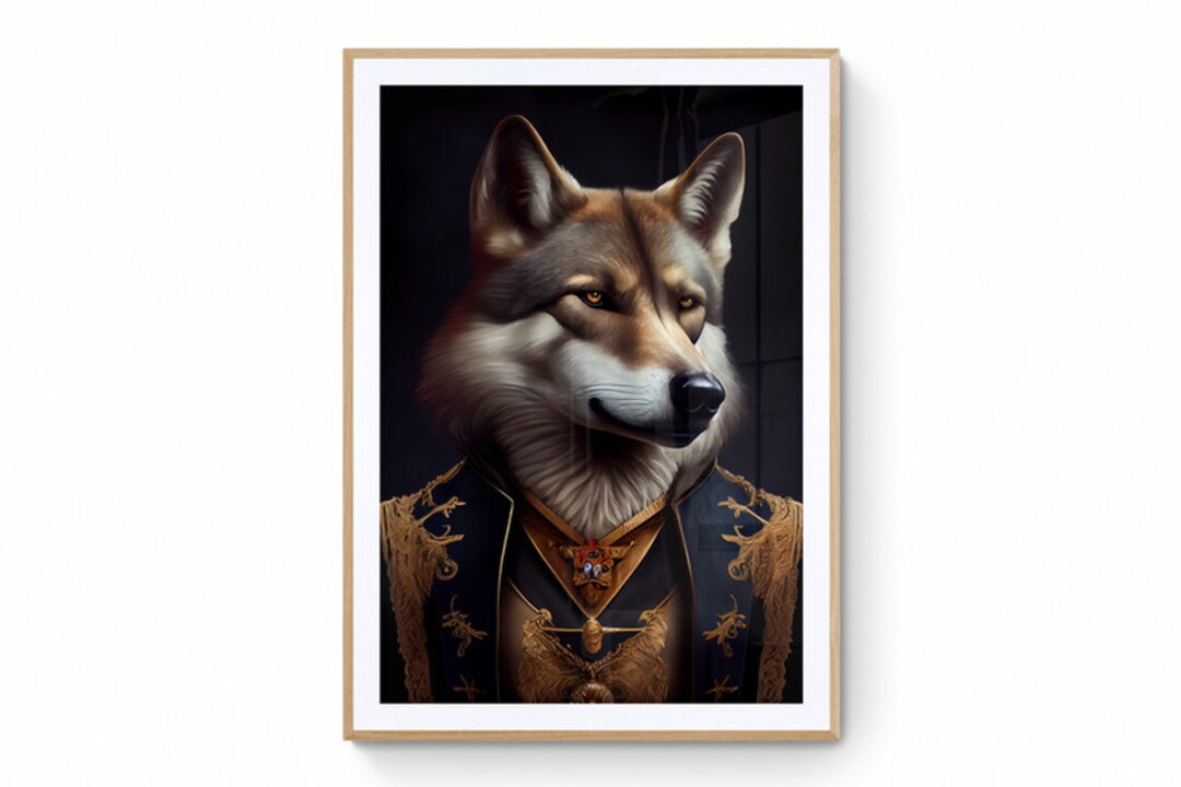 Wolf Wall Art, Wolf Wall Décor, Wolf Poster, Wolf Gift, Wolf Lovers ...