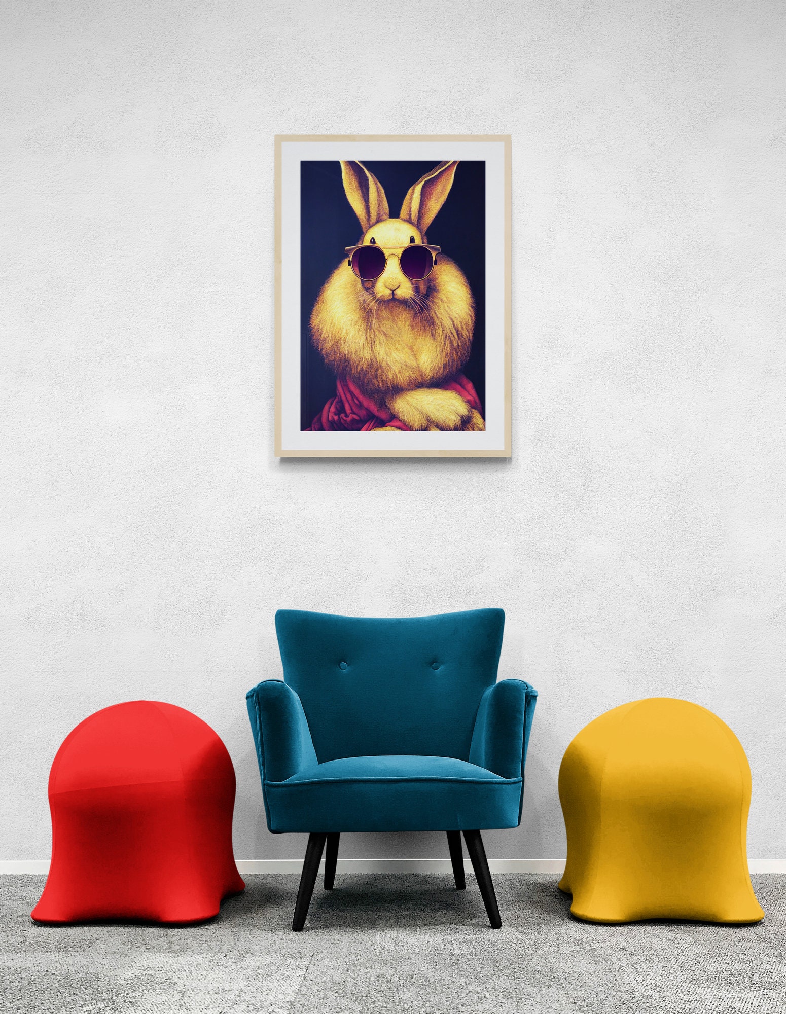 Rabbit Wall Art, Rabbit Wall Décor, Rabbit Poster, Rabbit Gift, Rabbit ...