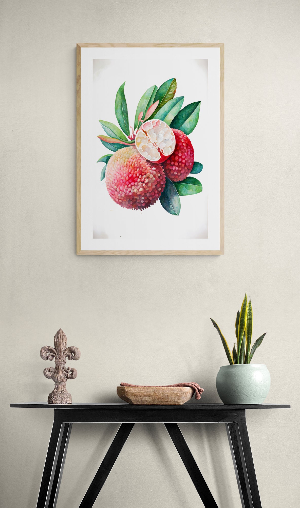 Lychee Fruit Wall Art Fruit Printable Art Lychee Print - Etsy