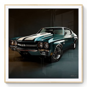 Chevrolet Car Wall Art, Sports Car Digital Art, Car Printable Art ...