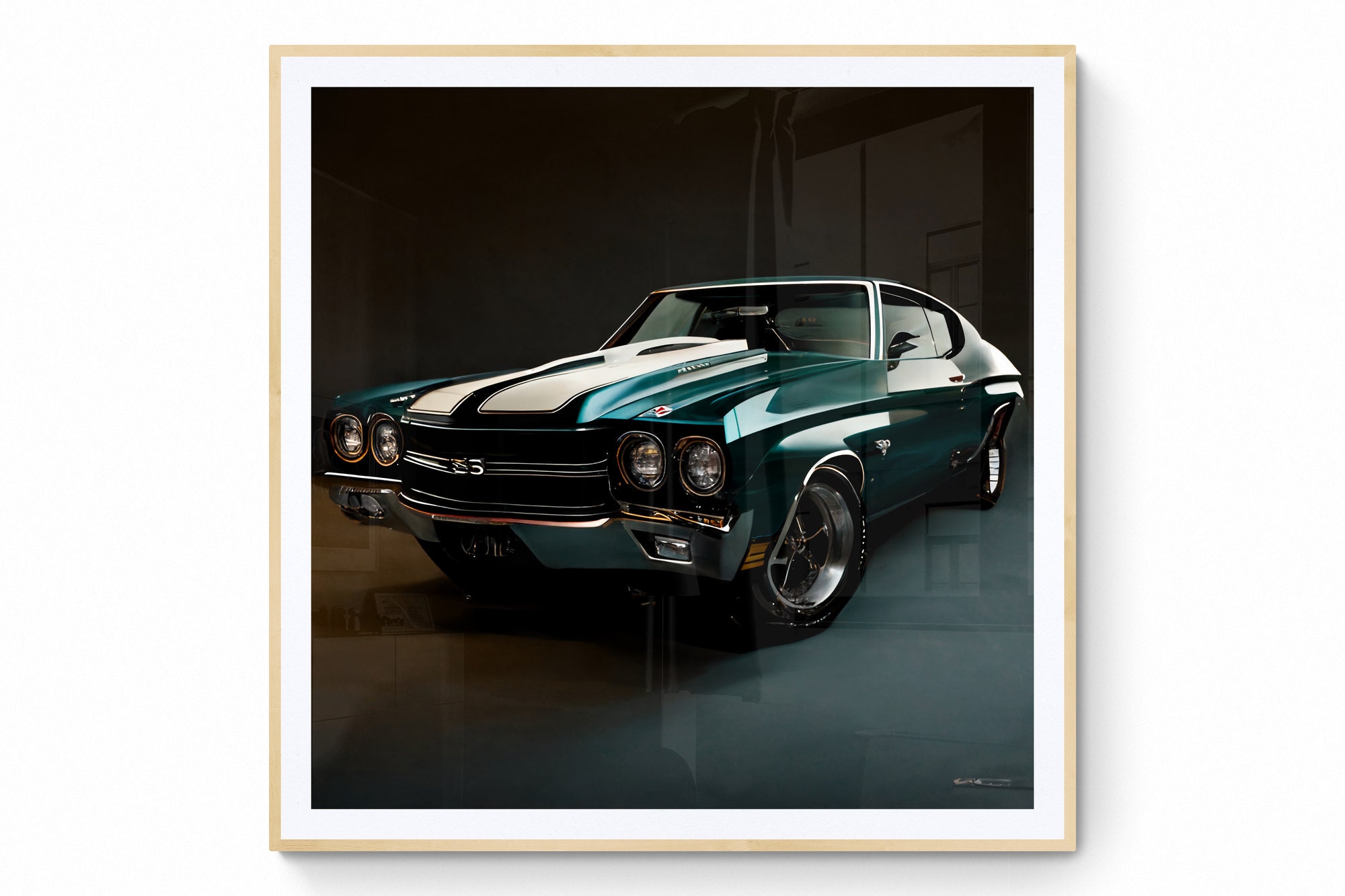 Chevrolet Car Wall Art, Sports Car Digital Art, Car Printable Art ...