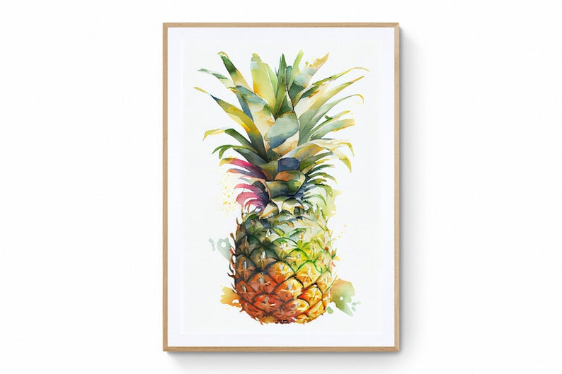 Pineapple Fruit Wall Art Fruit Printable Art Pineapple - Etsy