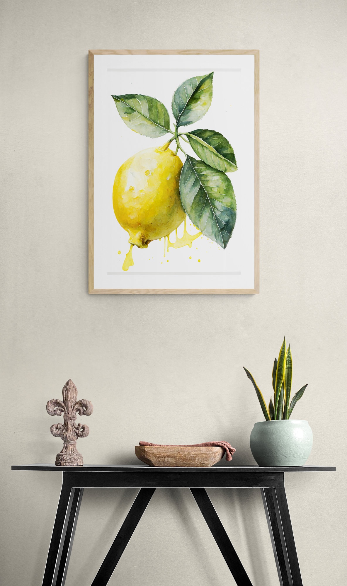 Lemon Wall Art, Fruit Printable Art, Lemon Print, Fruit Market Print ...