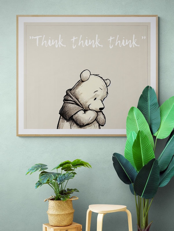 Winnie the Pooh Quotes, Think, Think, Think, Winnie the Pooh - Etsy