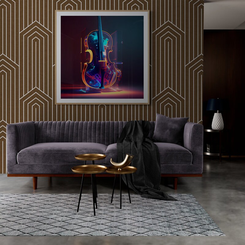 Cello Wall Art Instrument Wall Art Watercolor Wall Art - Etsy