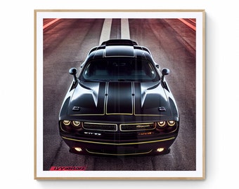 Dodge Challenger Art - Etsy