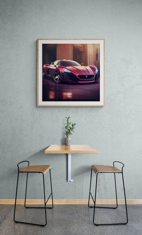 Rimac Car Wall Art, Rimac Nevera, Car Printable Art, Luxury Car Poster, Garage Wall Décor, Car ...