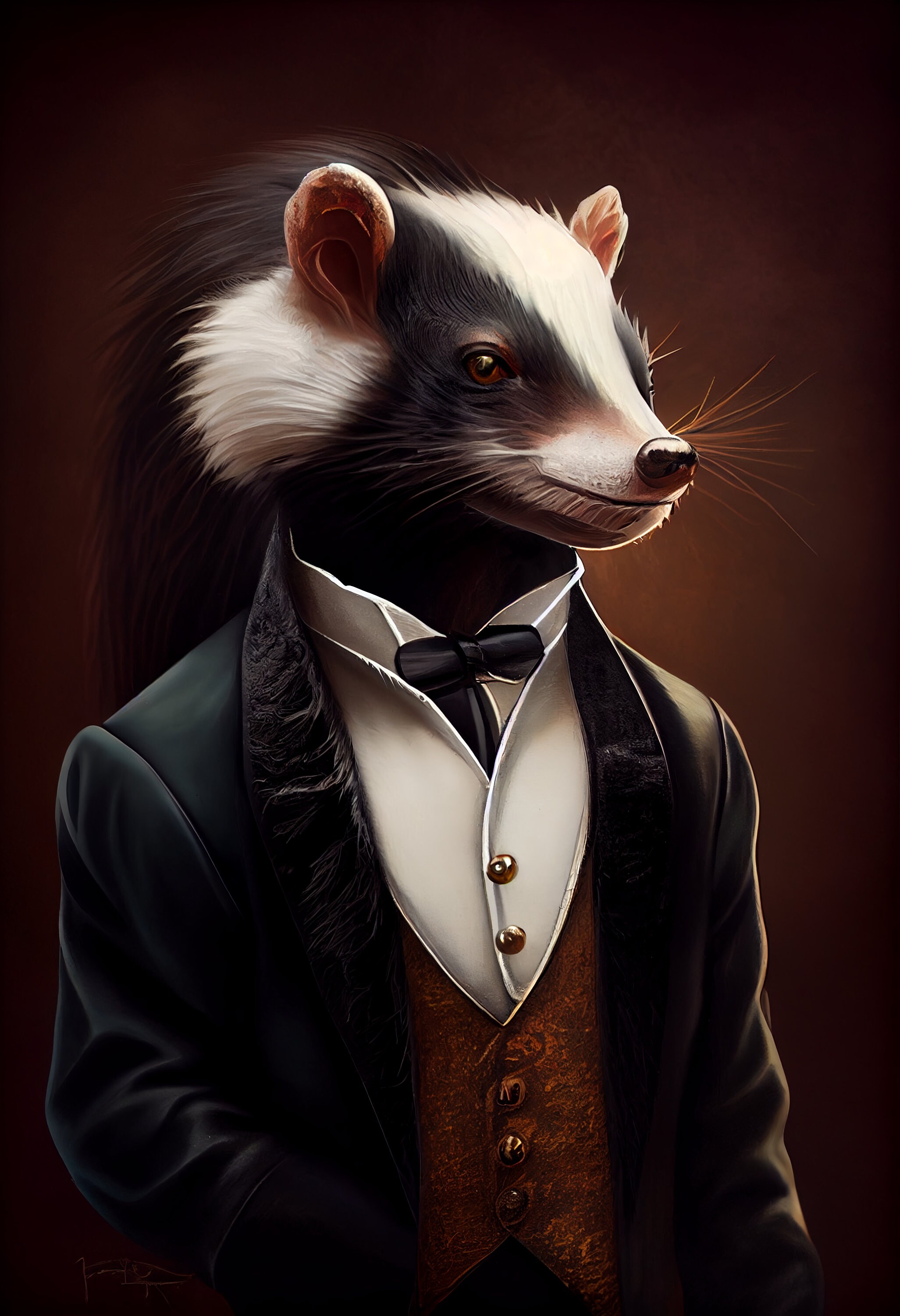 Skunk Wall Art, Skunk Wall Décor, Skunk Poster, Skunk Gift, Skunk ...