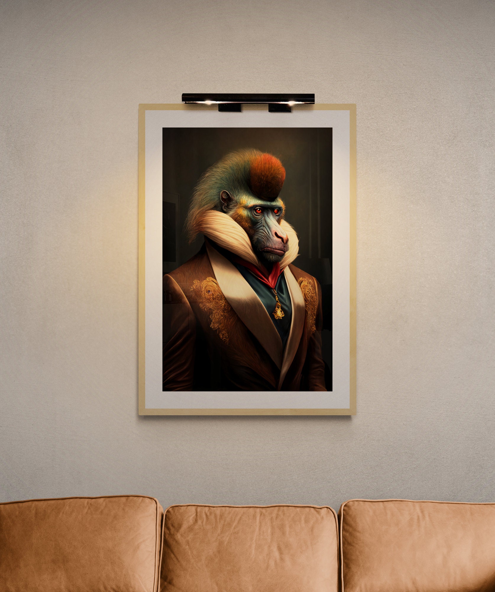 Mandrill Wall Art, Mandrill Wall Décor, Mandrill Poster, Mandrill Gift ...