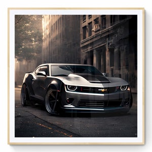Chevrolet Camaro Wall Art, Sports Car Digital Art, Car Printable Art ...