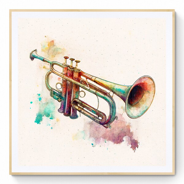 Trumpet Art - Etsy