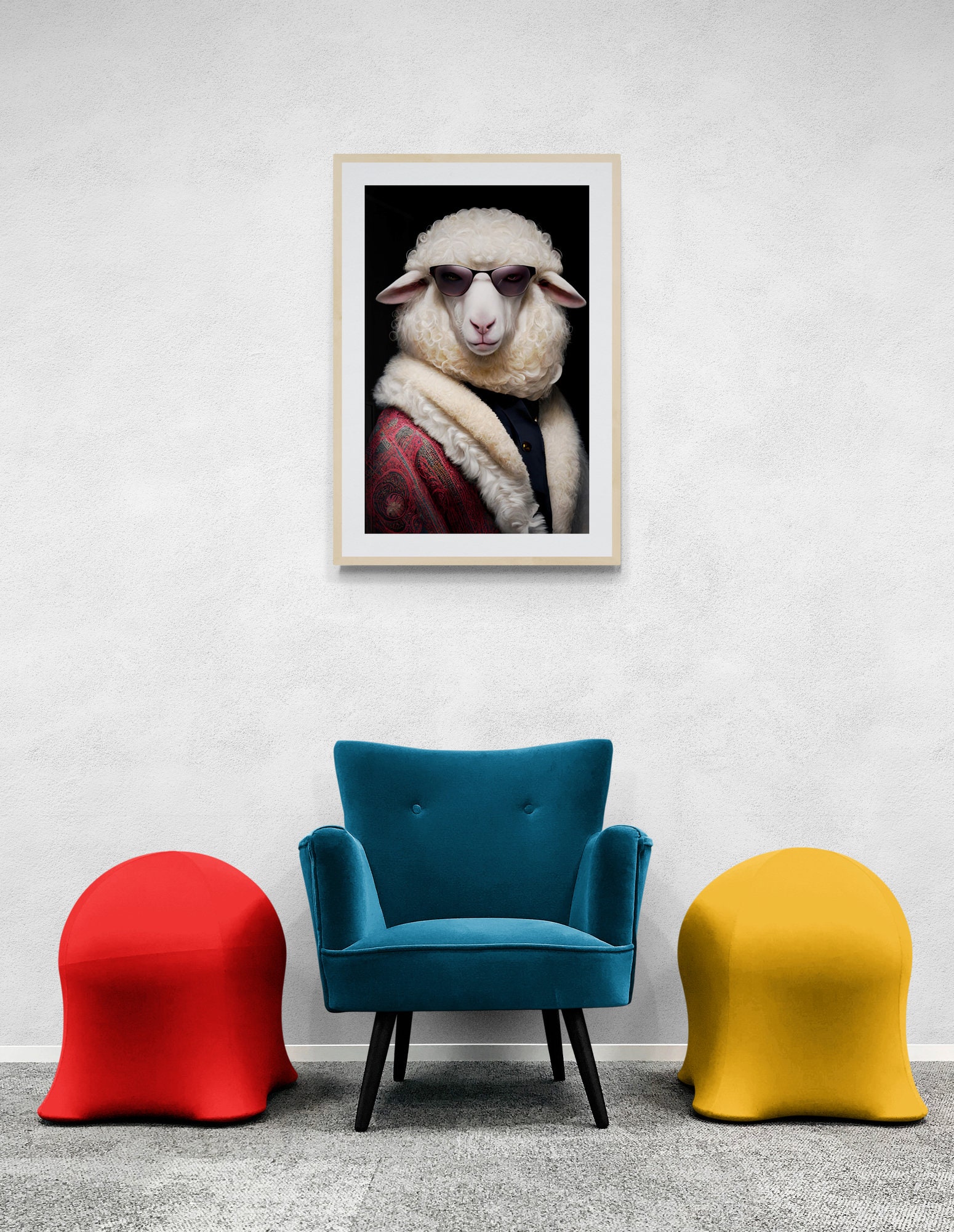 Sheep Wall Art, Sheep Wall Décor, Sheep Poster, Sheep Gift, Sheep ...