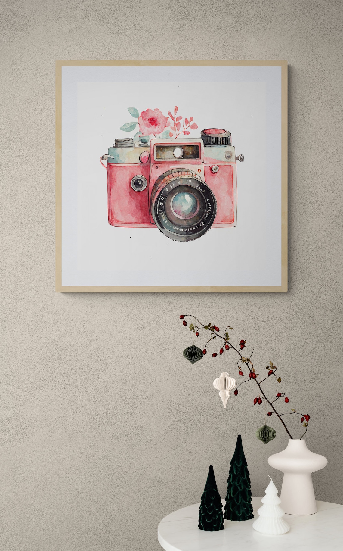 Camera Wall Art, Instrument Wall Art, Watercolor Wall Art, Camera ...