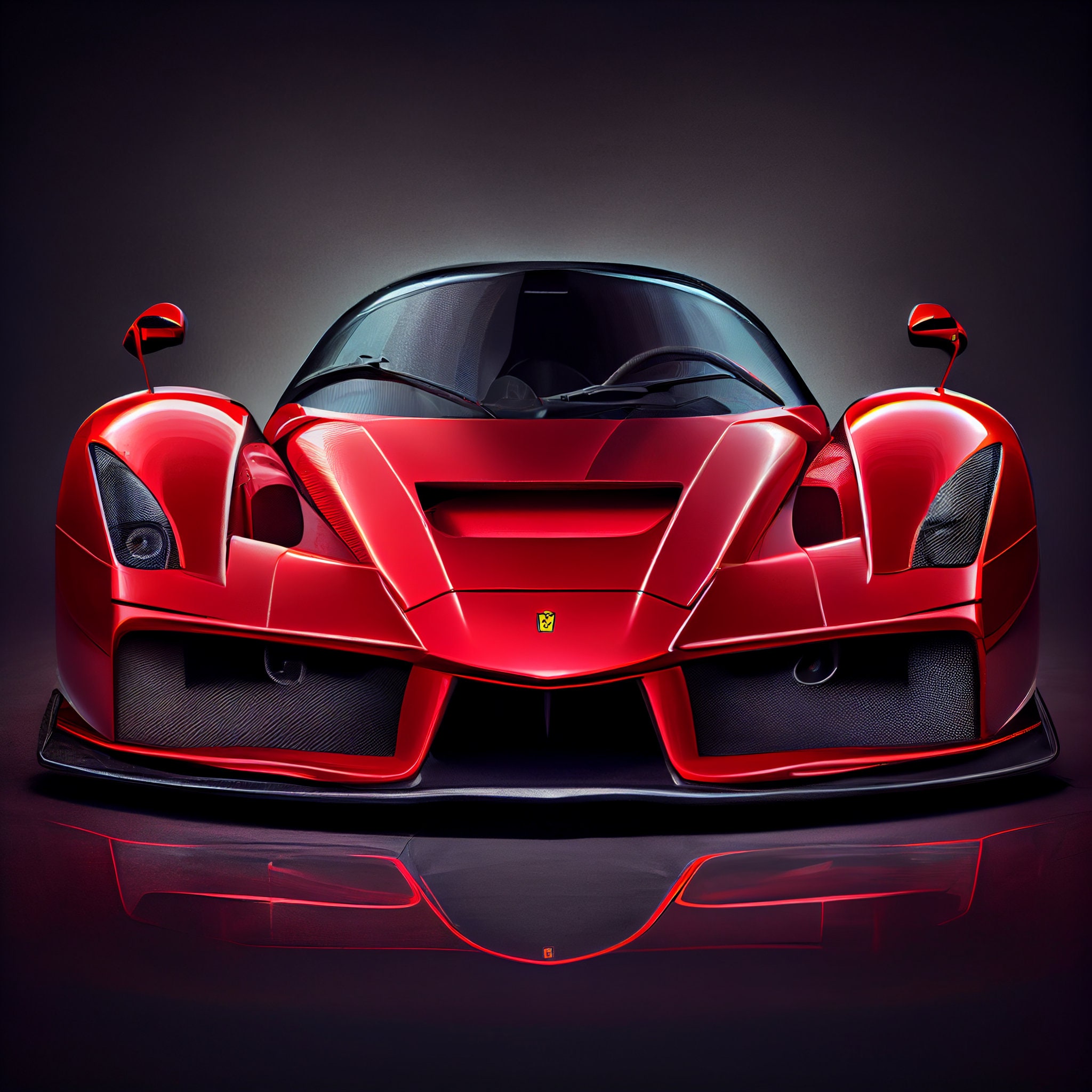 Ferrari Car Wall Art, Enzo Ferrari, Car Printable Art, Luxury Car ...