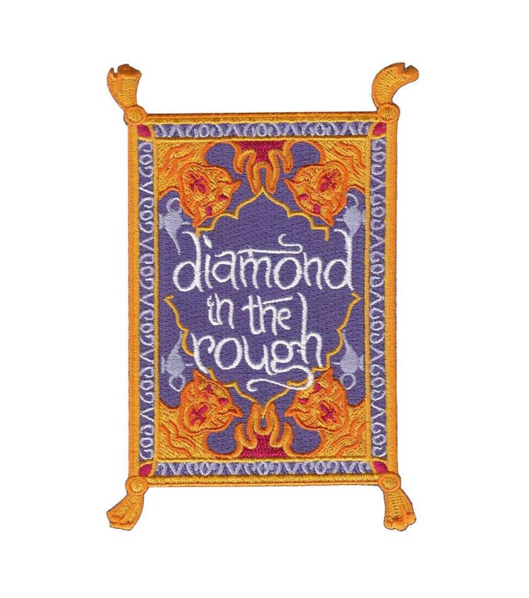Aladdin Magic Carpet Fan Art Diamond in the Rough Iron on Patch - Etsy