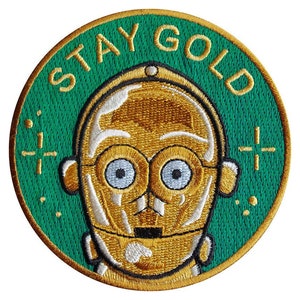 Star Wars Fan Art C 3PO Stay Gold Iron on Patch - Etsy