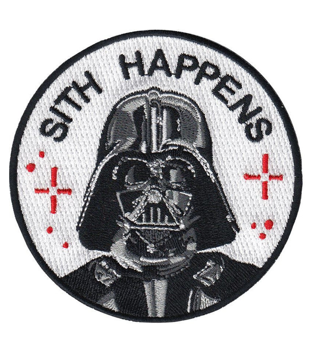 Star Wars Fan Art Vader Sith Happens Iron on Patch - Etsy