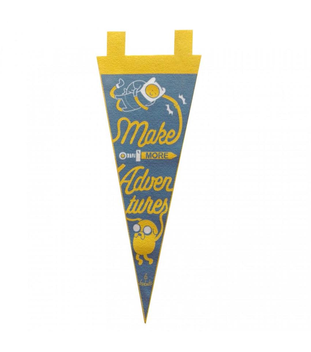 Adventure Time Fan Art Born to Be an Adventurer Wool Pennant - Etsy