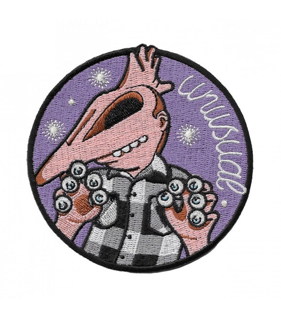 Beatle Juice Beetlejuice Character 4 Inches Wide Embroidered Patch ...