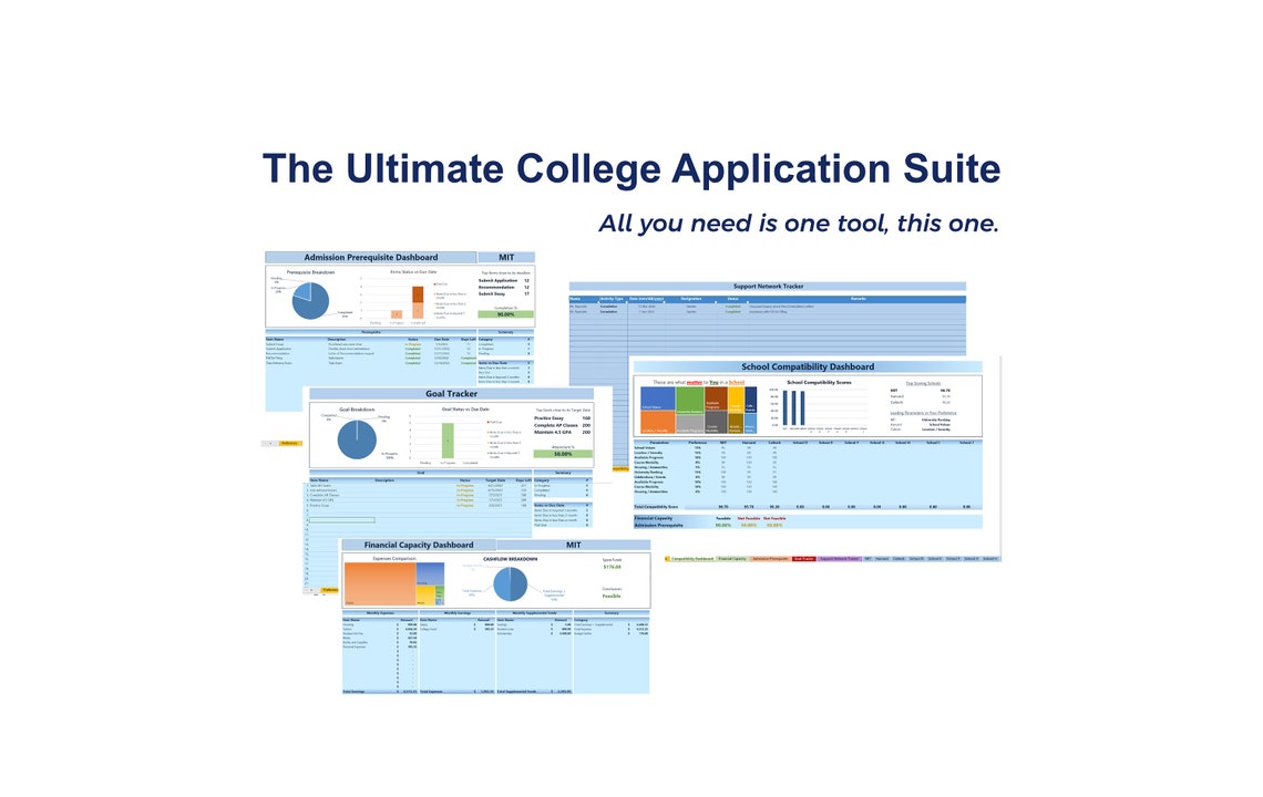 College Application Tracker | College Goal Tracker | College Career ...