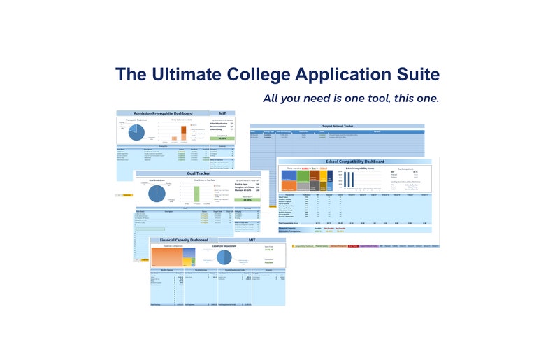 College Application Tracker | College Goal Tracker | College Career Planner | College ...