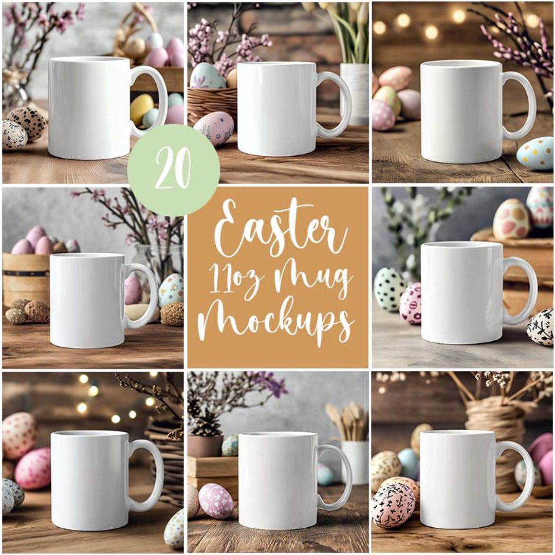 20 Easter Mug Mockups Coffee Cup Mock up Bundle Modern Mock up ...