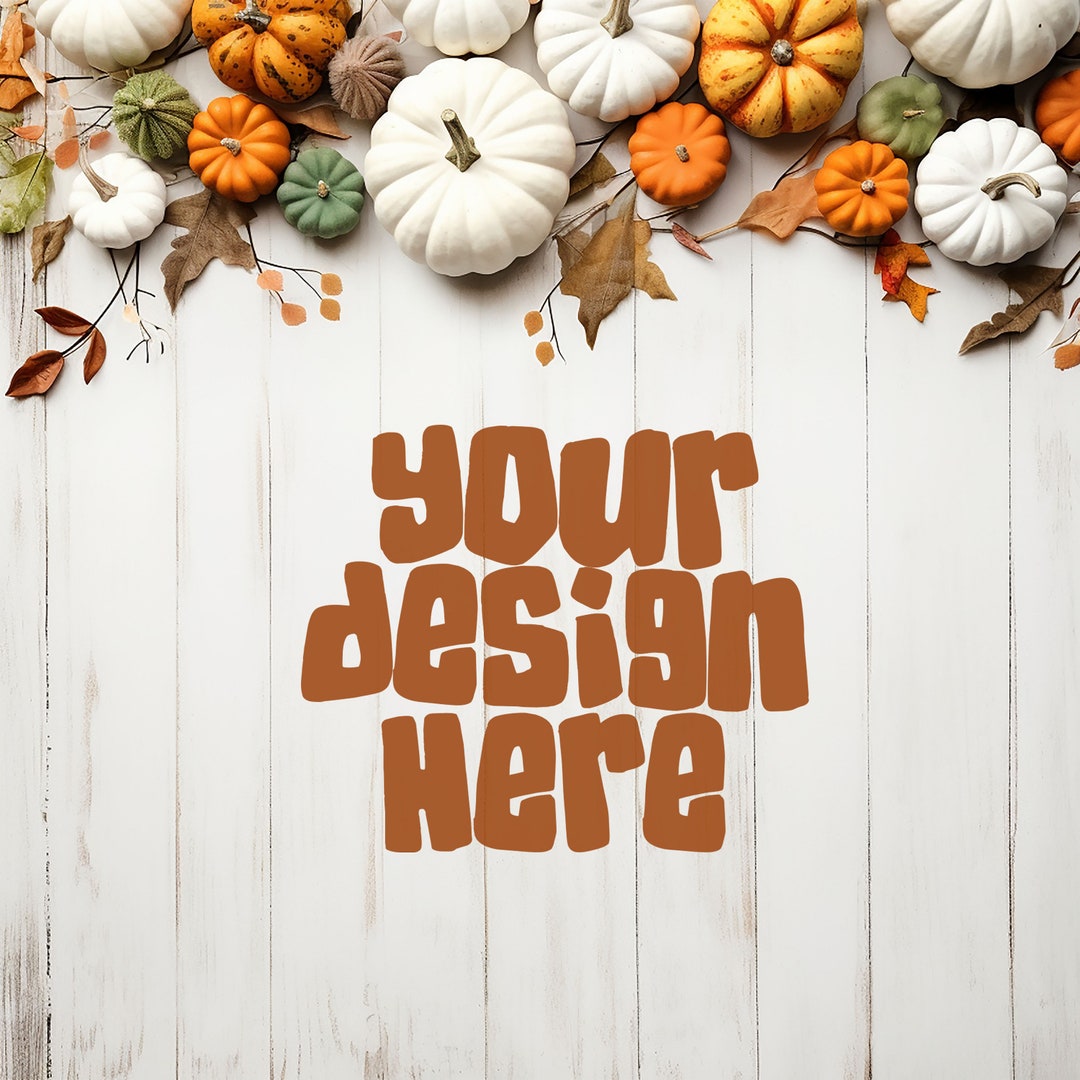 Fall Digital Background Mockup Autumn Rustic Art Card Invitations ...