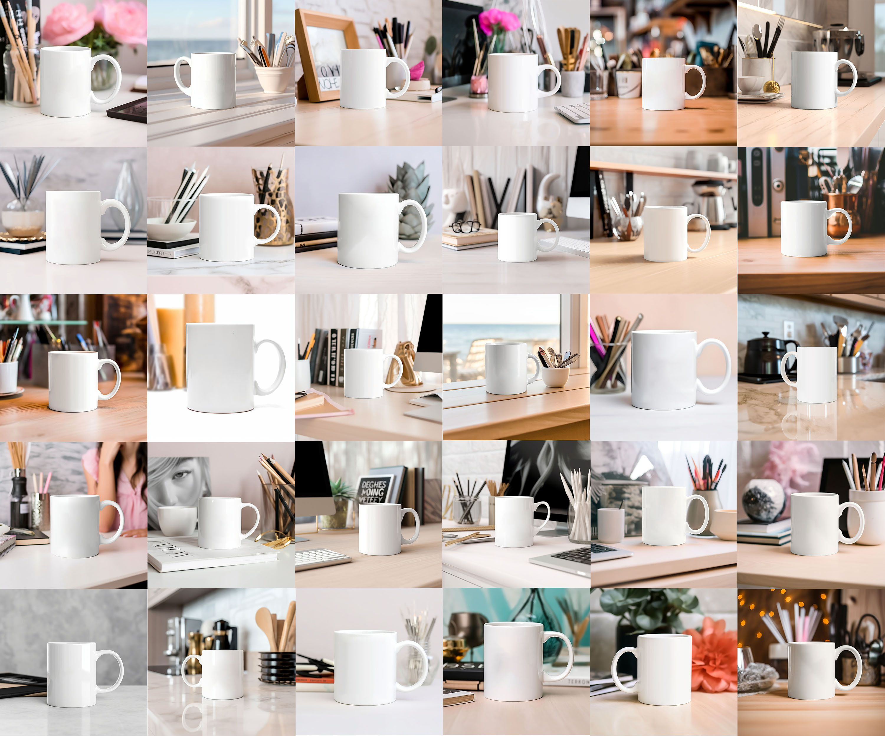 50 Mug Mockups Coffee Cup Mock up Bundle Modern Mock up - Etsy