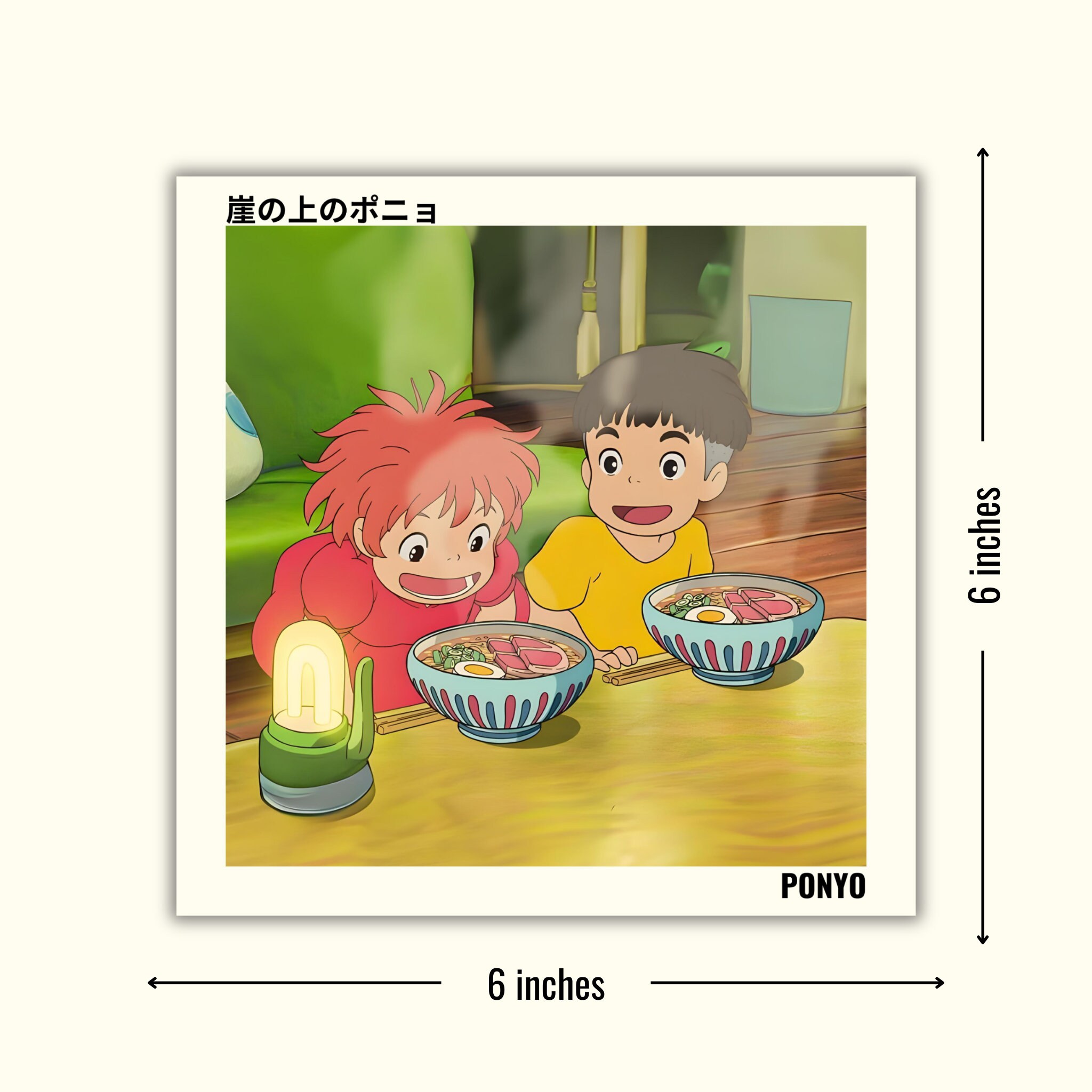 PONYO Printable Poster Set Studio Ghibli size: 6 X 6 ghibli Movies ...
