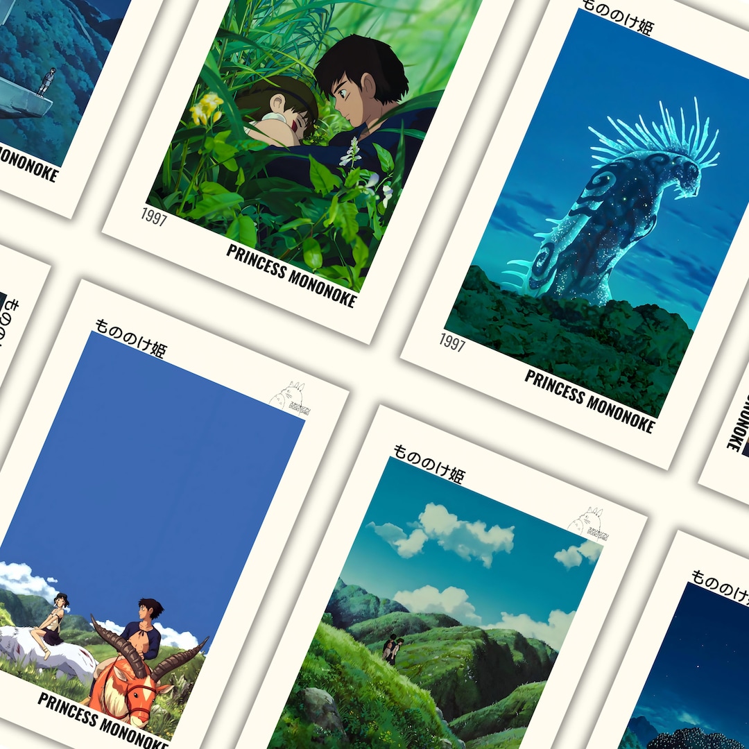 Princess Mononoke Printable Poster Set Studio Ghibli size: Standard ...