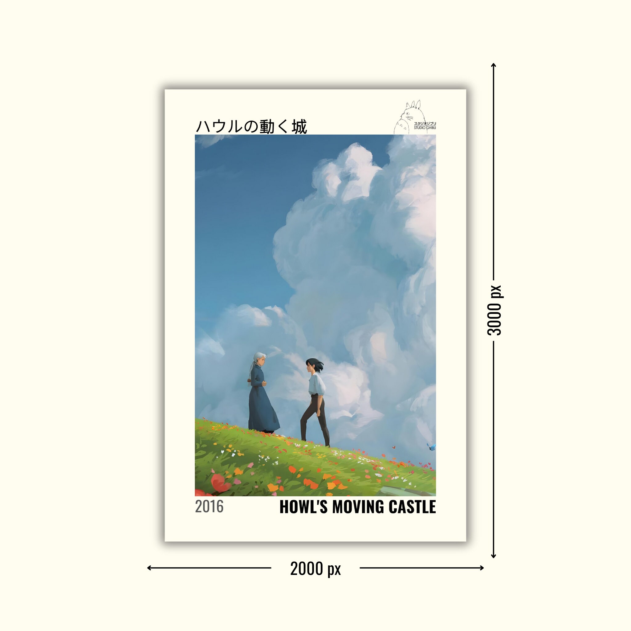 Howl's Moving Castle Printable Poster Set Studio Ghibli size: Standard ...