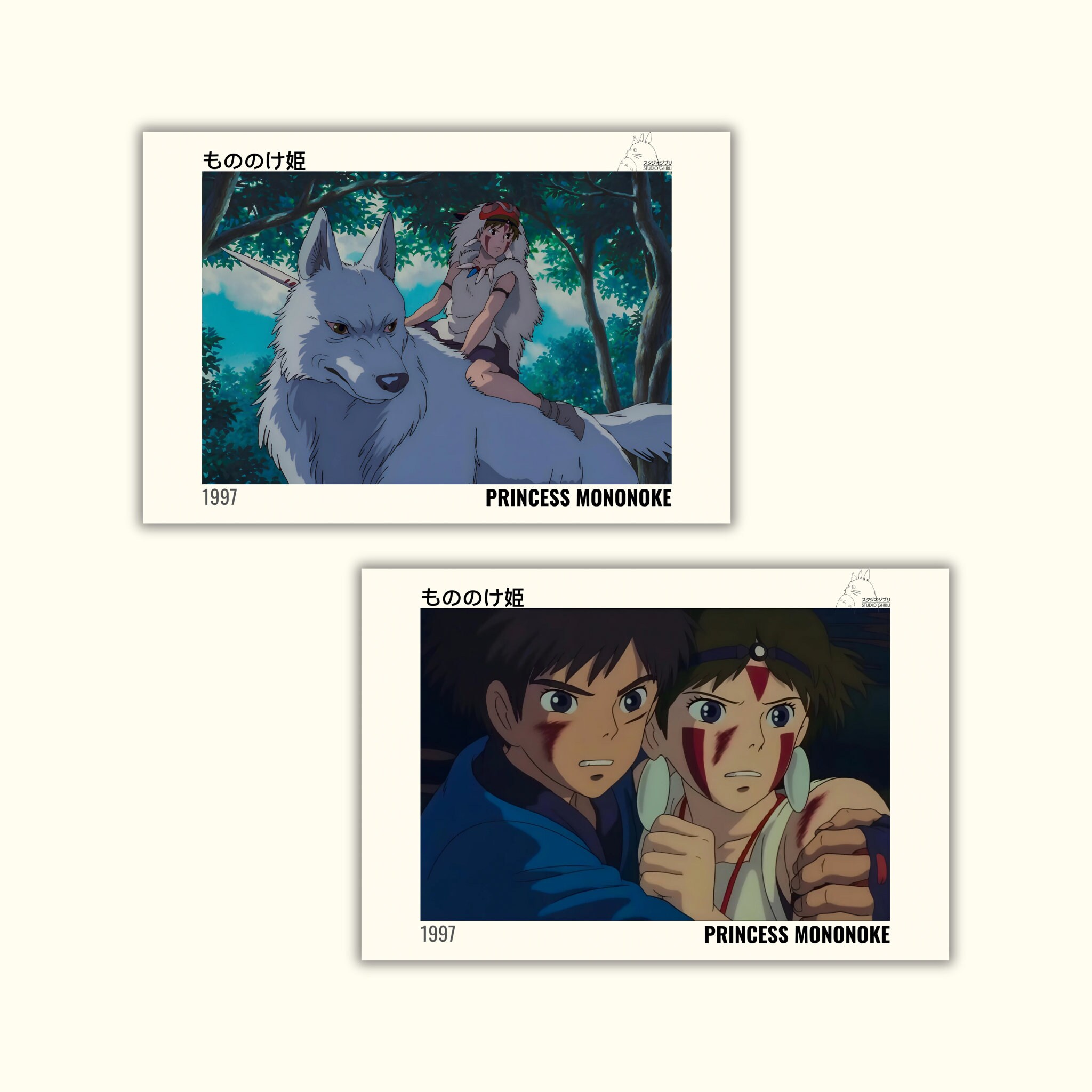 Princess Mononoke Printable Poster Set Studio Ghibli size: Standard ...