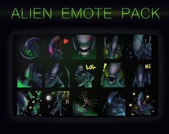 Alien Emote Pack - Etsy