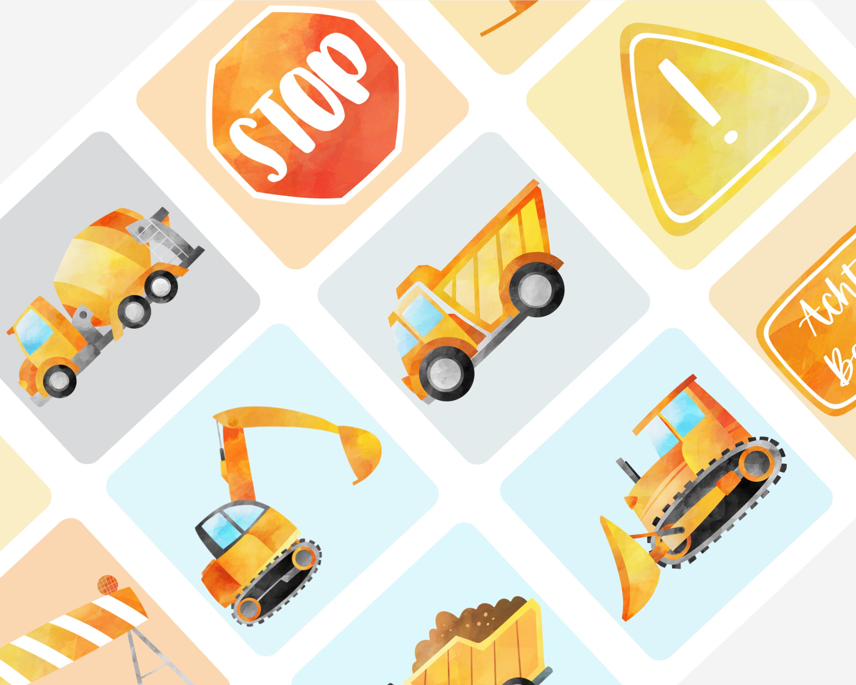 Memory Game Download | Memory Construction Site Excavator PDF ...