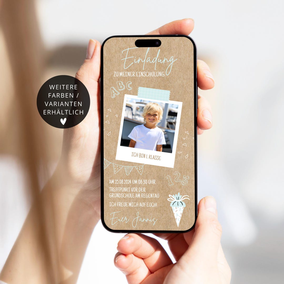 Digital Invitation School Enrollment Photo | Invitation Card School ...