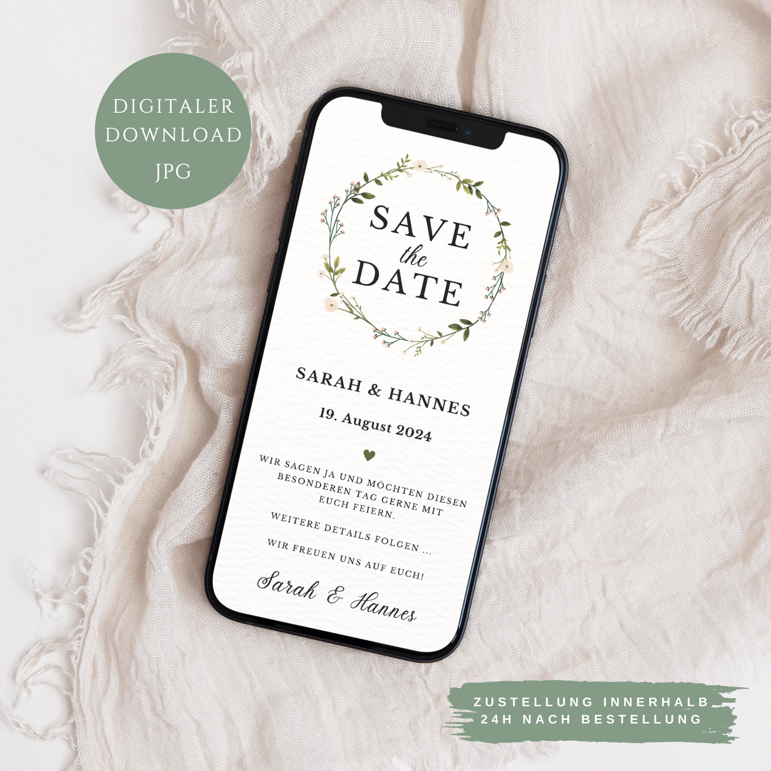 Digital Wedding Invitation Save the Date Wedding Invitation ...