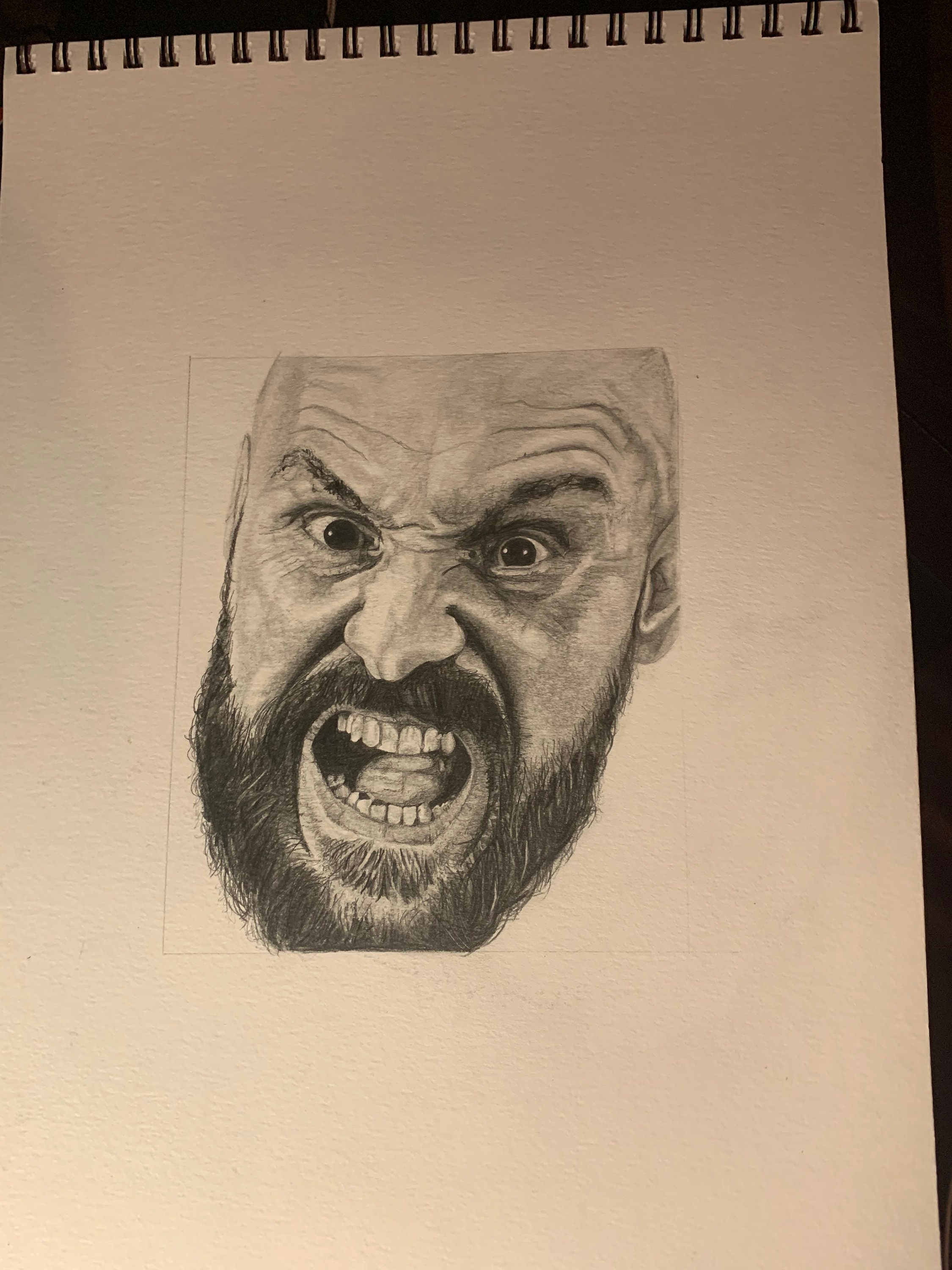 Tyson Fury Pencil Drawing Original A3 in Black Frame - Etsy