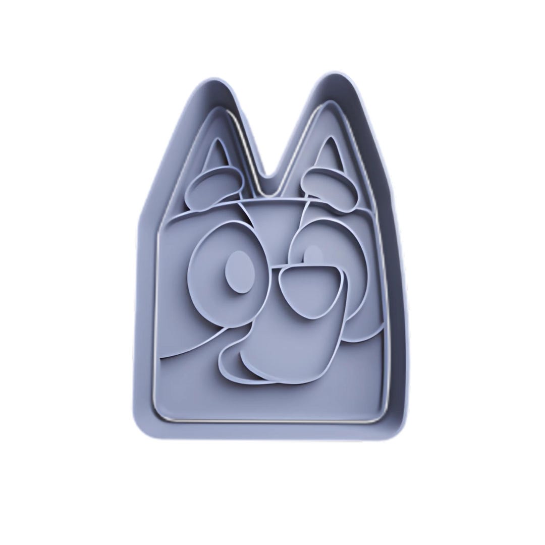 Bluey Head Cookie Cutter & Embosser STL digital Download - Etsy