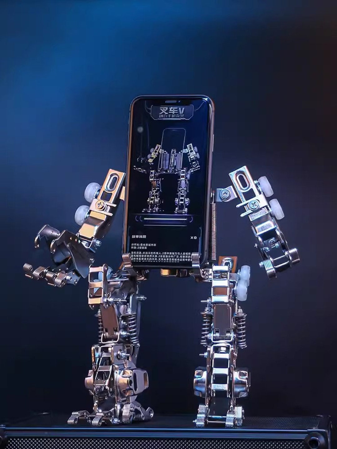 Creative Mobile Phone Stand, Metal Assembly Toys, Mech Models, Desktop ...
