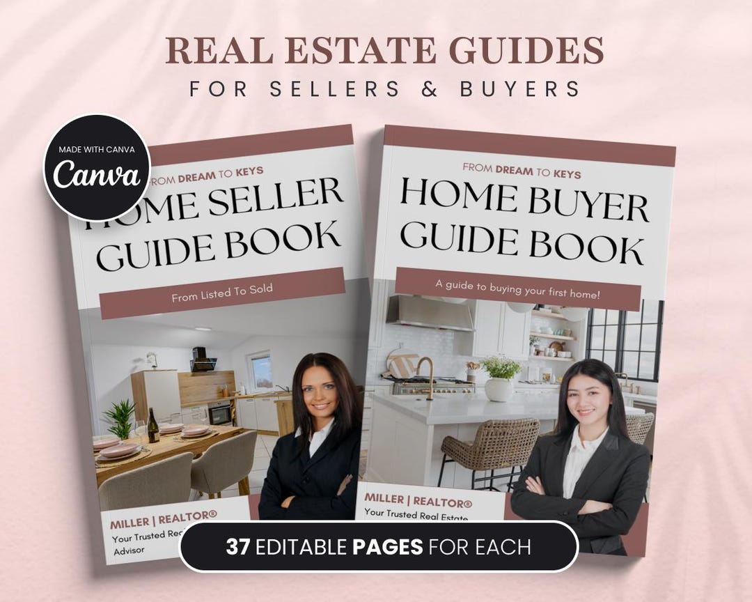 Real Estate Home Seller Guide and Home Buyer Guide Bundle | Marketing ...