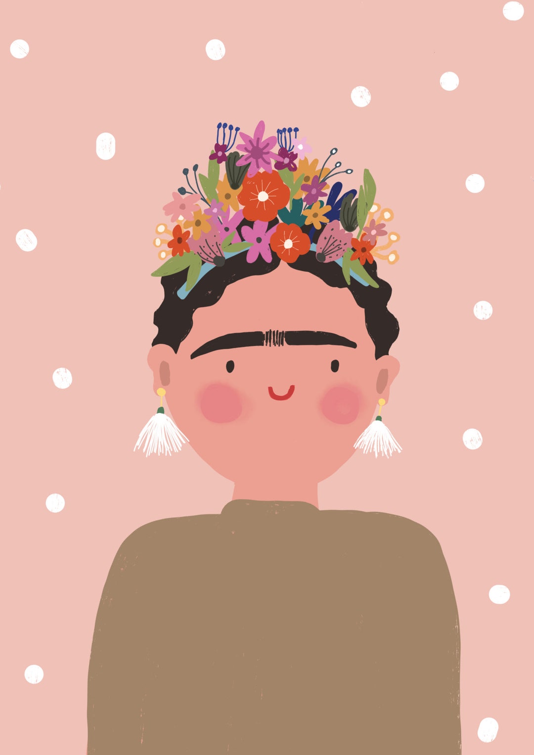 Frida Illustration Printable at Home - Etsy