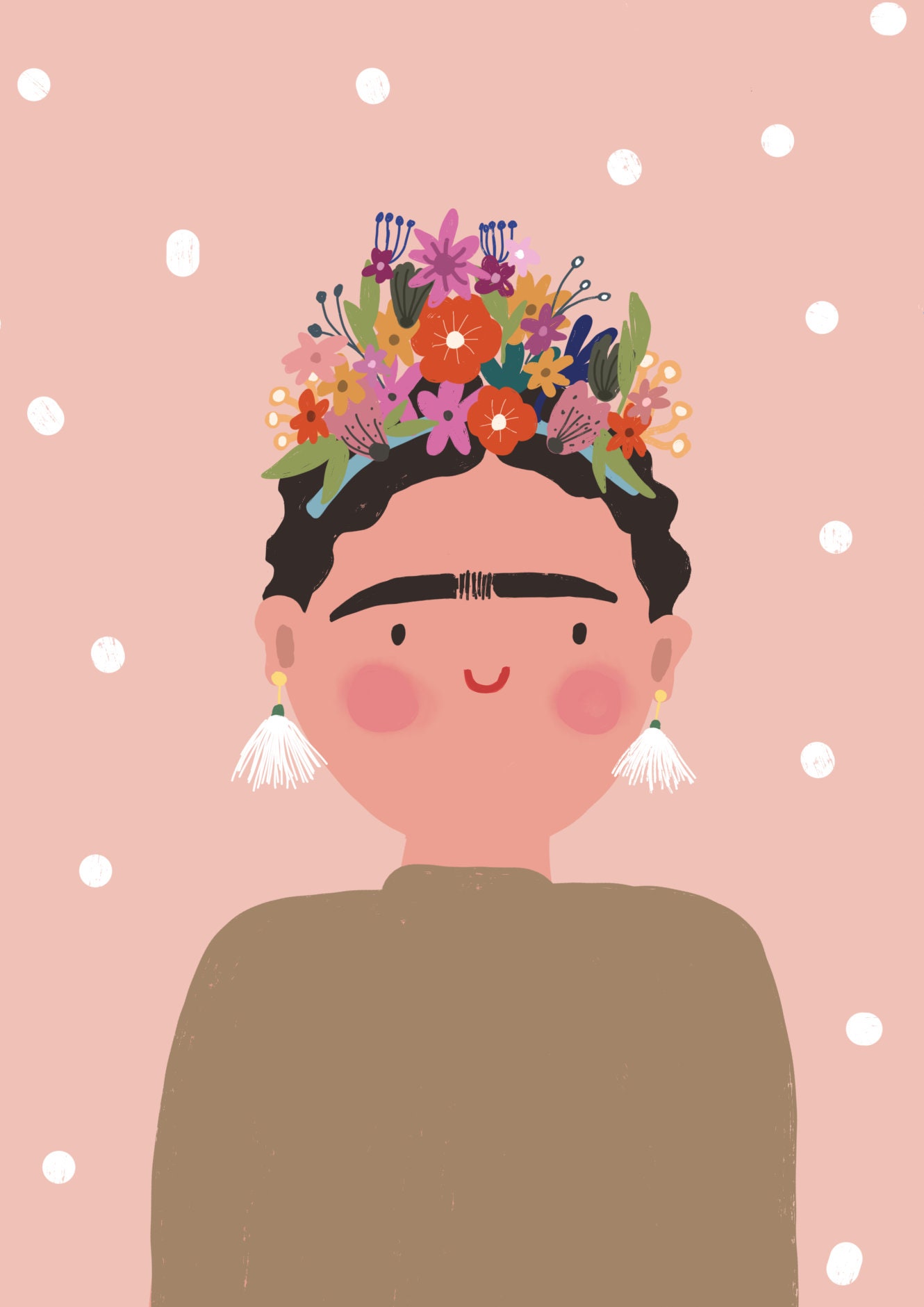 Frida Illustration Printable at Home - Etsy