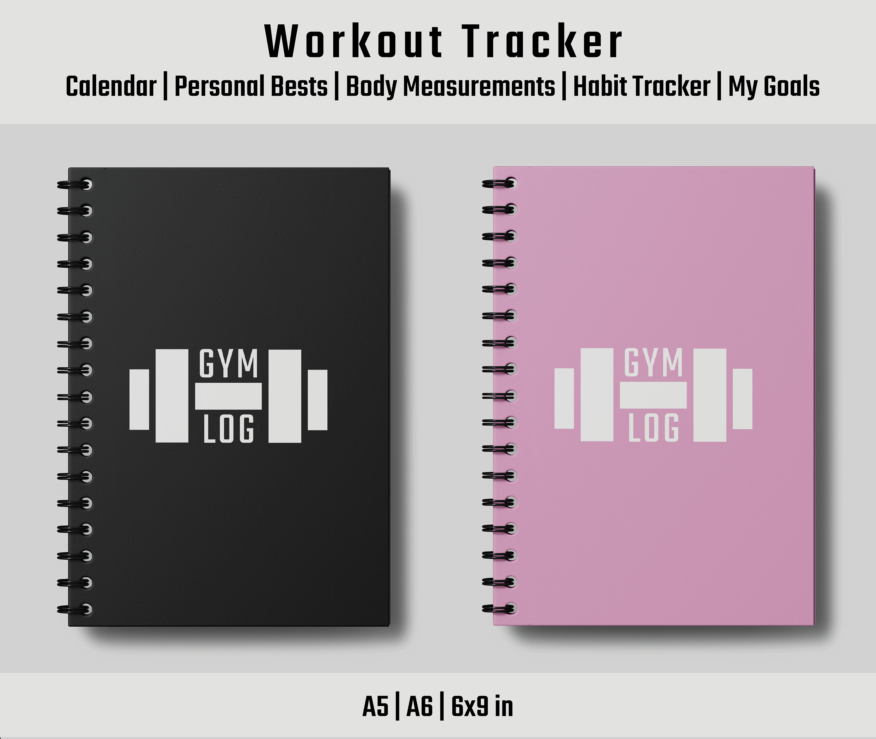 Gym Log Gym Tracker Workout Journal Fitness Planner - Etsy